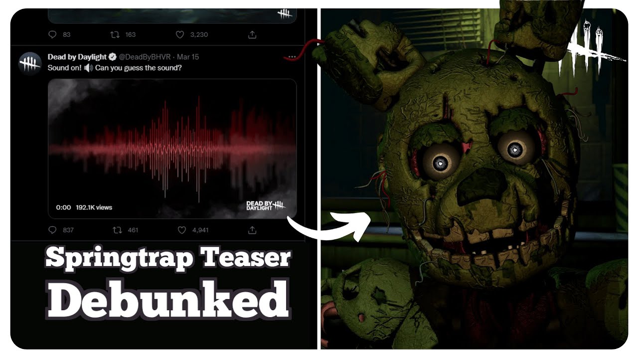The Springtrap Jump-Scare Teaser was FAKE – Dead by Daylight – Dead by ...
