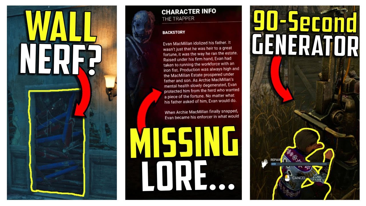 10 Incredibly Strange Nerfs that happened in Dead by Daylight History ...