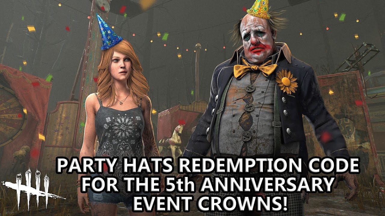 Dead By Daylight| Party Hats Redemption Code for 5th Anniversary Crowns ...